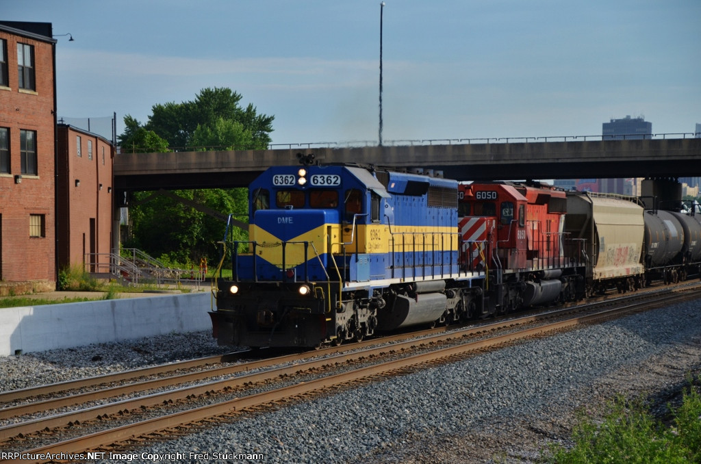 DME 6362 & CP 6050 pull the empty oiler.